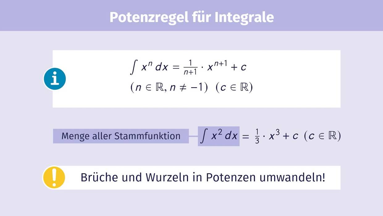 unbestimmte Integrale berechnen einfach erklärt – Beispiele