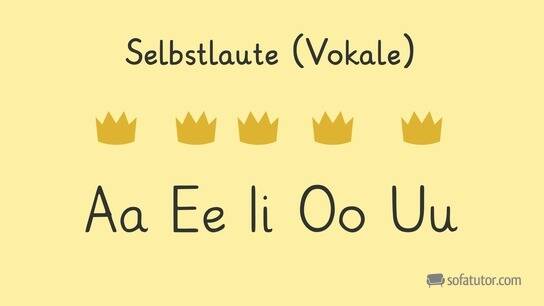 Was sind Selbstlaute, Doppellaute & Umlaute? (Deutsch Grundschule)