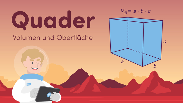 Quader – Volumen und Oberfläche erklärt inkl. Übungen