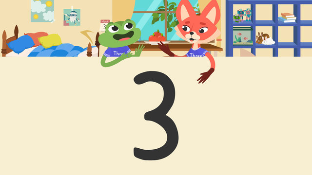 The number 3