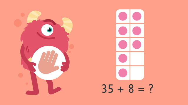 Using tens frames to add