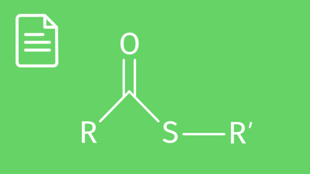 Thioester erklärt inkl. Übungen